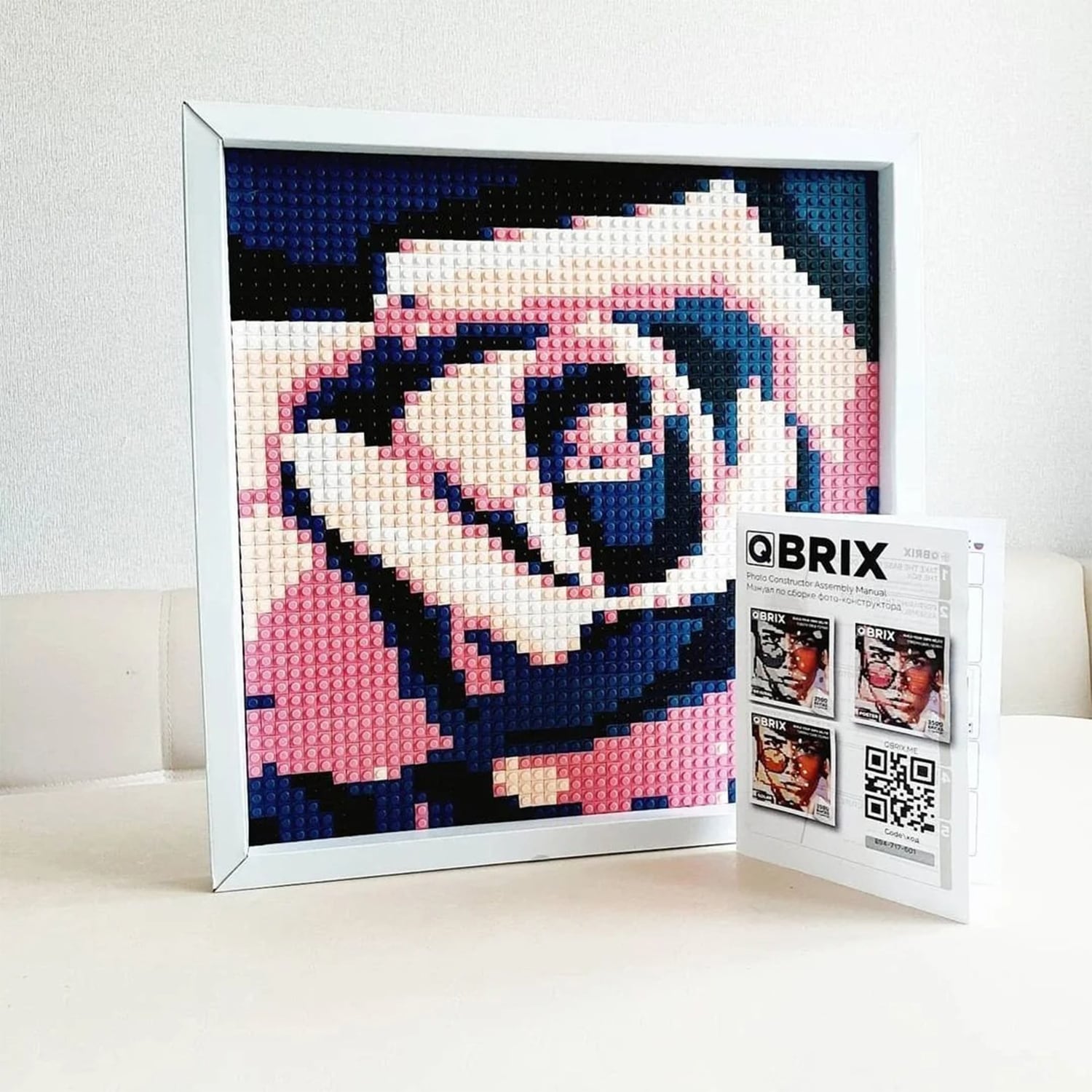 Qbrix Poster Photo Construction Set (40x40 cm)– mozabrick.co.uk