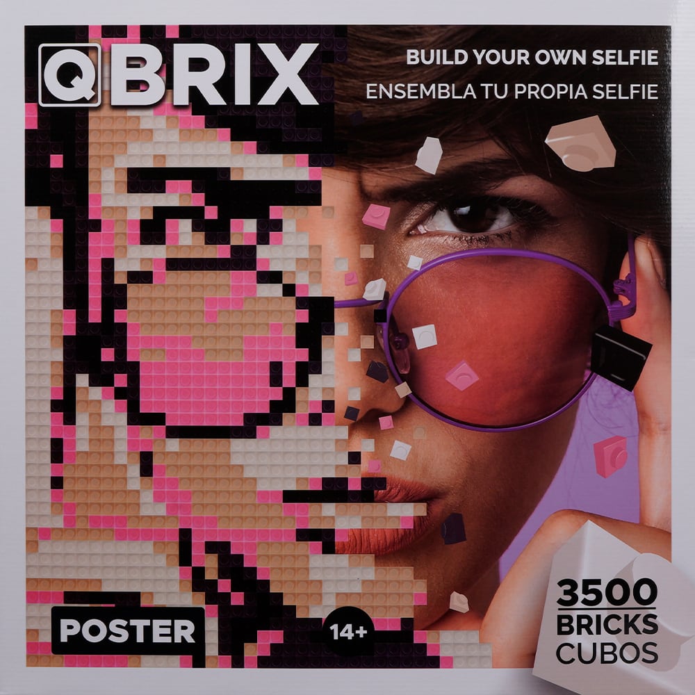 Qbrix Poster Photo Construction Set (40x40 cm)– mozabrick.co.uk